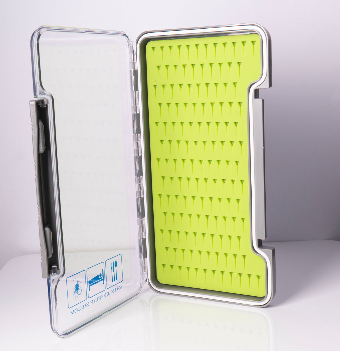 SLIM SILICONE INSERT FLY BOX – EAT SLEEP FLY FISH